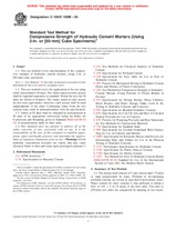 ASTM C109/C109M-05 1.7.2005 | technical standard | MyStandards