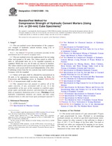 ASTM C109/C109M-11b 1.12.2011 | technical standard | MyStandards