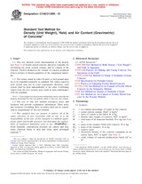 ASTM C138/C138M-12 1.5.2012 | technical standard | MyStandards
