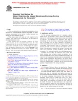 ASTM C156-05 1.11.2005 | technical standard | MyStandards