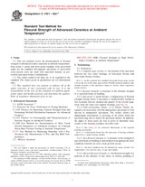 ASTM C1161-02ce1 10.10.2002 | technical standard | MyStandards