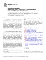 ASTM C1720-11e1 1.2.2011 | technical standard | MyStandards