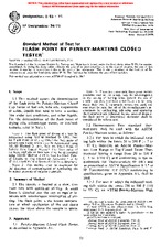 ASTM D93-71 1.1.1900 | technical standard | MyStandards