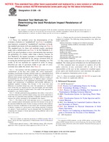ASTM D256-05 1.1.2005 | technical standard | MyStandards