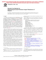 ASTM D256-05a 1.11.2005 | technical standard | MyStandards