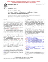 ASTM D445-11a 1.5.2011 | technical standard | MyStandards