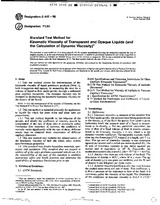 ASTM D445-88 1.1.1900 | technical standard | MyStandards