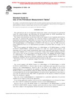 ASTM D1250-04 1.5.2004 | technical standard | MyStandards