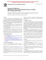 ASTM D1599-99(2005) 1.5.2005 | technical standard | MyStandards