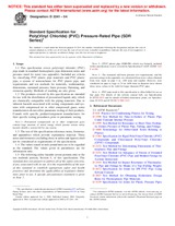ASTM D2241-04 1.1.2004 | technical standard | MyStandards