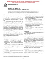 ASTM E1032-01 10.6.2001 | technical standard | MyStandards