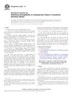 ASTM A262-13 1.5.2013 | technical standard | MyStandards