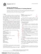 ASTM D257-07 15.5.2007 | technical standard | MyStandards