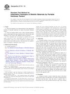 ASTM E110-10 1.1.2010 | technical standard | MyStandards