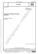 DIN 18202:1986-05 1.5.1986 | technical standard | MyStandards