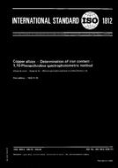 ISO 1812:1976 1.11.1976 | technical standard | MyStandards