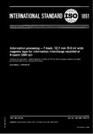 ISO 1861:1975 1.2.1975 | technical standard | MyStandards