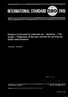 ISO 7109:1985 30.5.1985 | technical standard | MyStandards