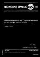ISO 2854:1976 1.2.1976 | technical standard | MyStandards