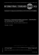 ISO 3435:1977 1.2.1977 | technical standard | MyStandards